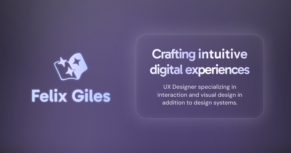 Felix Giles — UX Designer